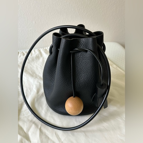 building block | Bags | Building Block Mini Bucket In Pebbled Black ...